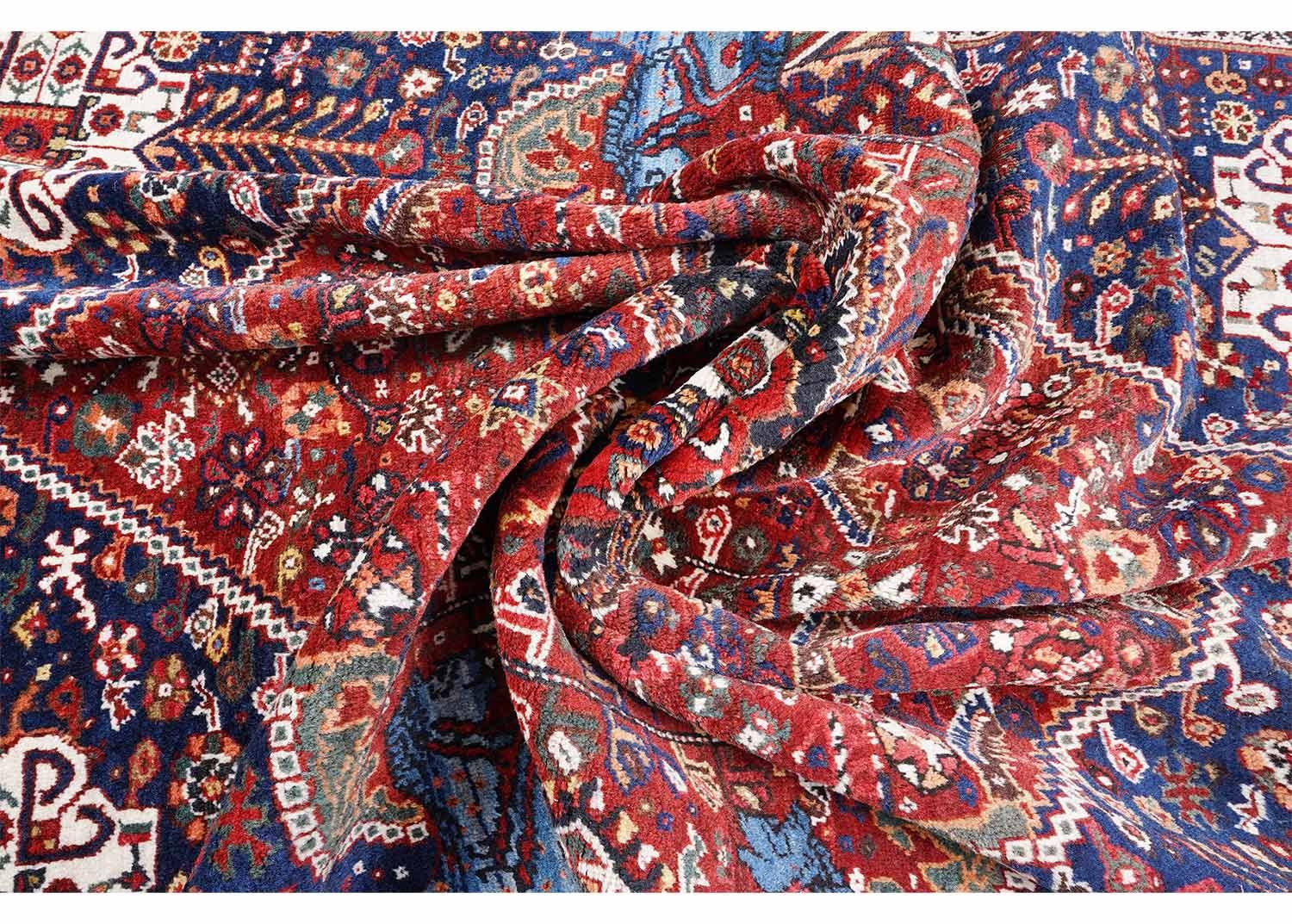 Exquisite Siraz Antique Wool Oriental Rugs – Handknotted 7.8x5.7 ft ...